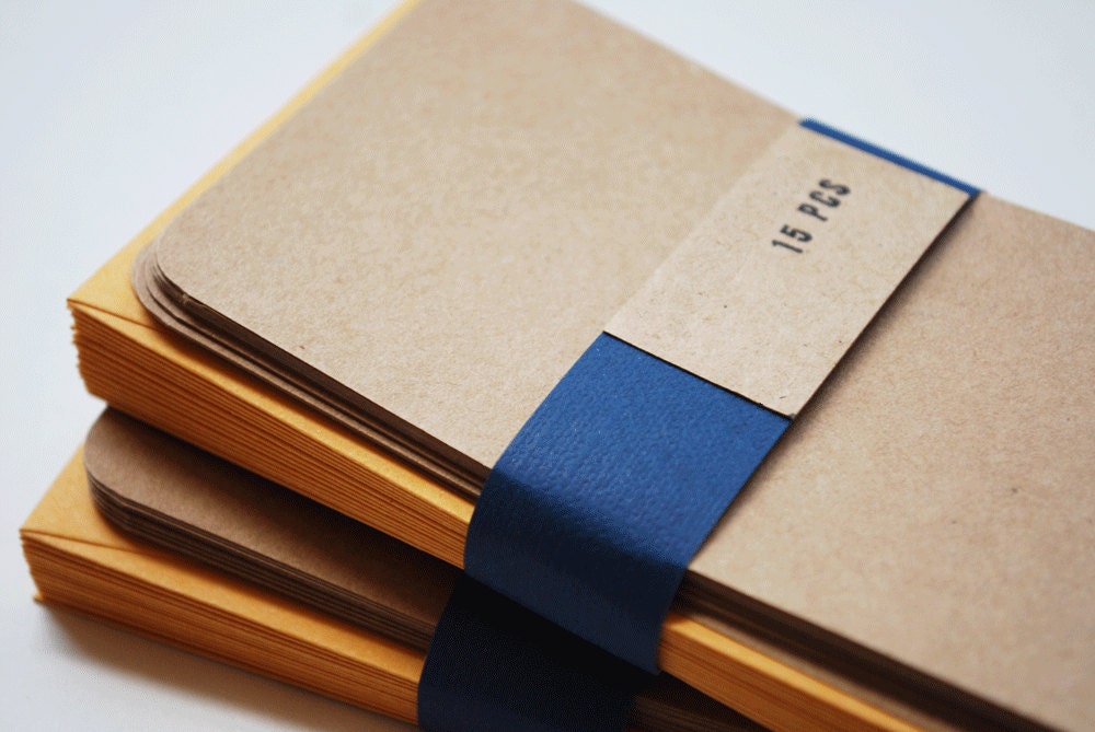 Kraft and Mustard Cards - Etsy