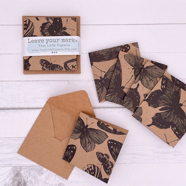 Butterfly Mini Cards - Etsy