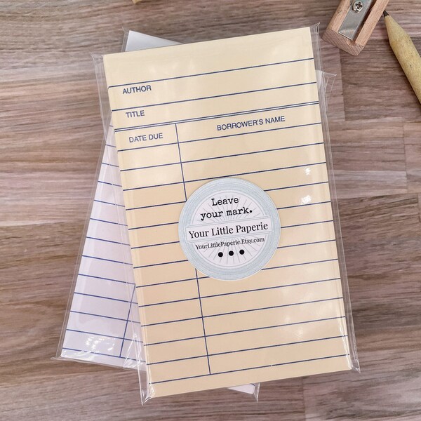 Library Cards - Etsy