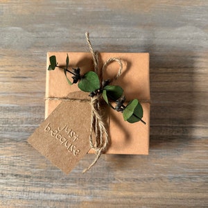 Just Because Embossed Gift Tags in Your Choice of Color - Etsy