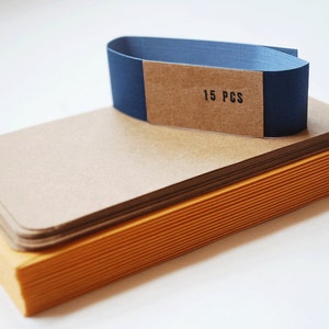 Kraft and Mustard Cards - Etsy