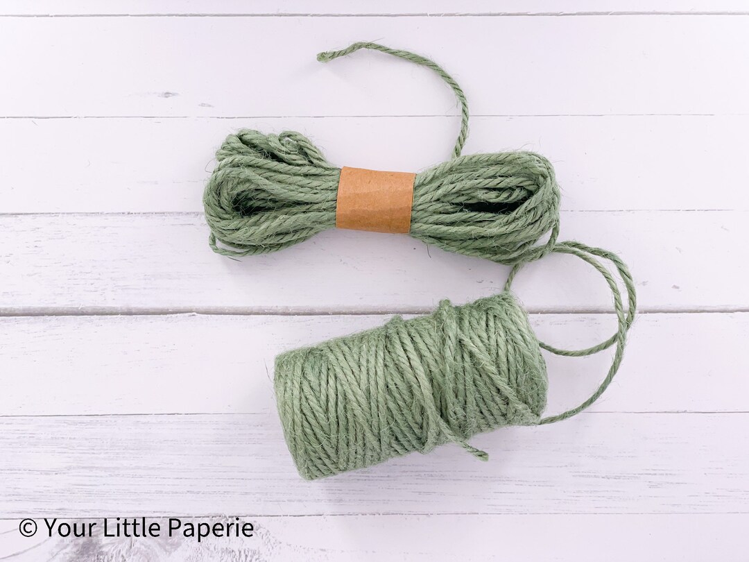 LIMITED Sage Green Rough Jute Rope - Etsy