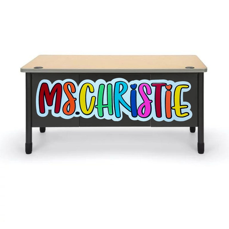 Teacher Desk Decal - Etsy