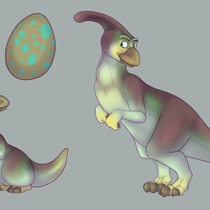 P2U Growing Parasaur Base - Etsy Canada