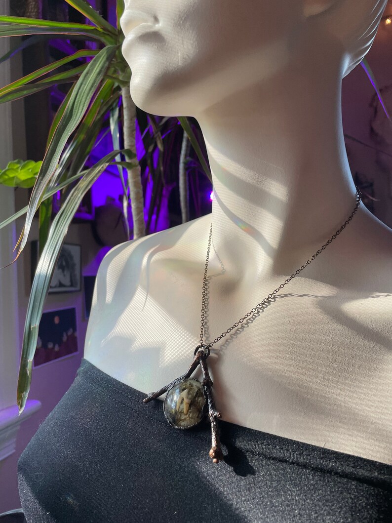 Mossy Tooth Twig Necklace - Etsy