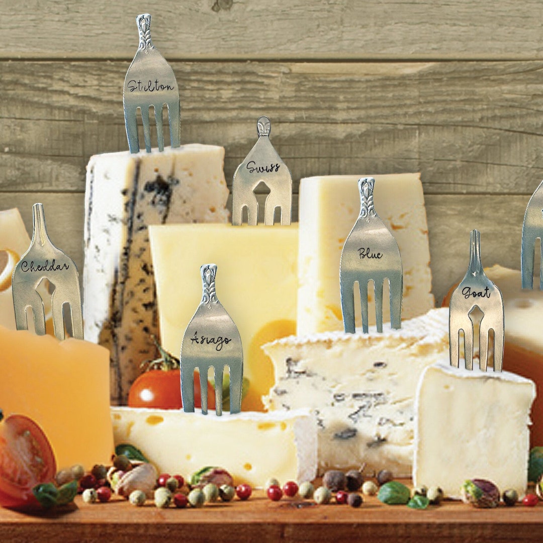 Charming Custom Cheese Marker Forks, Meat Label Forks, Hand-stamped, Up ...