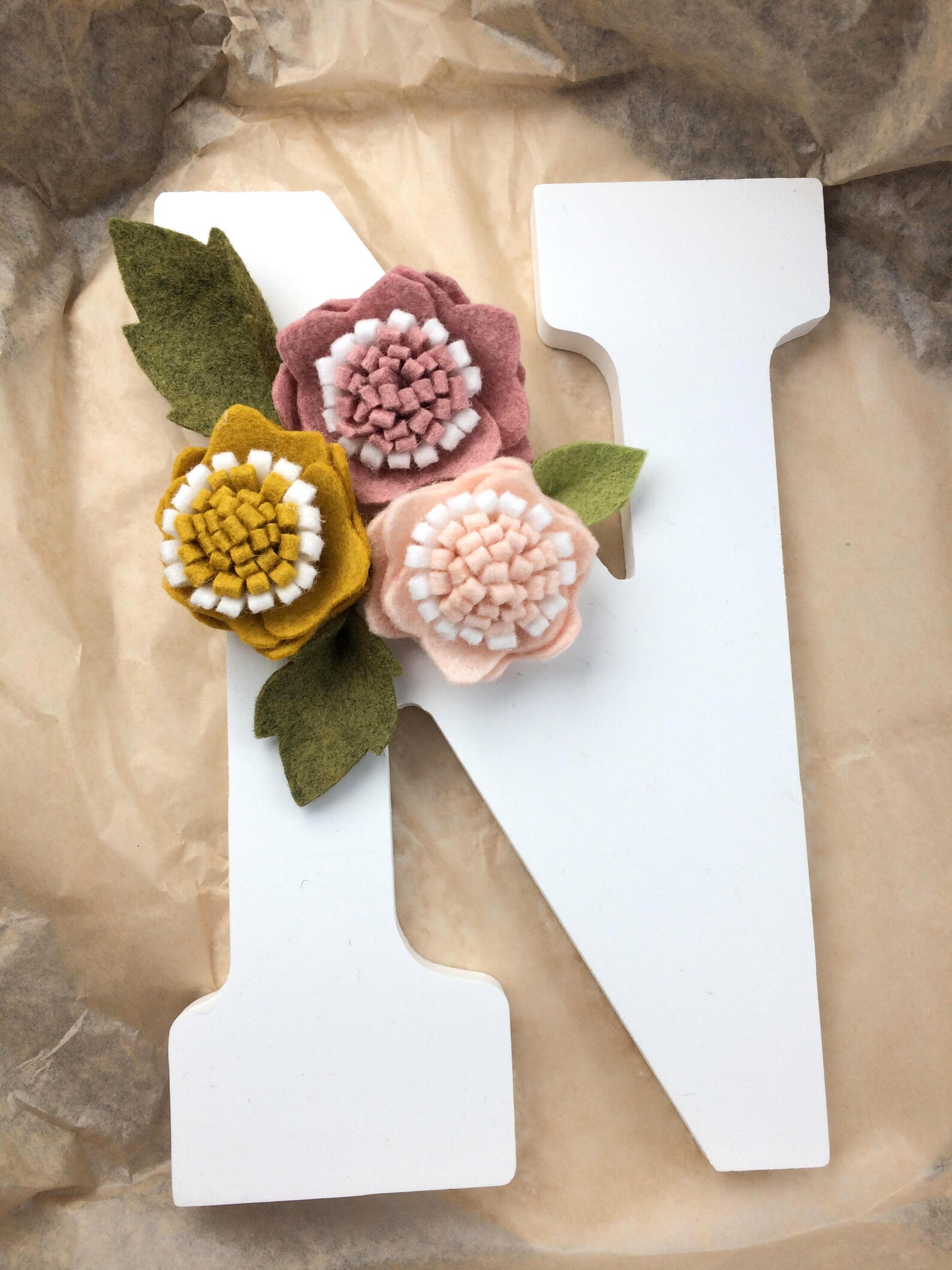 Coordinating Baby Girl Mobile & Monogram Letter Set Nursery | Etsy