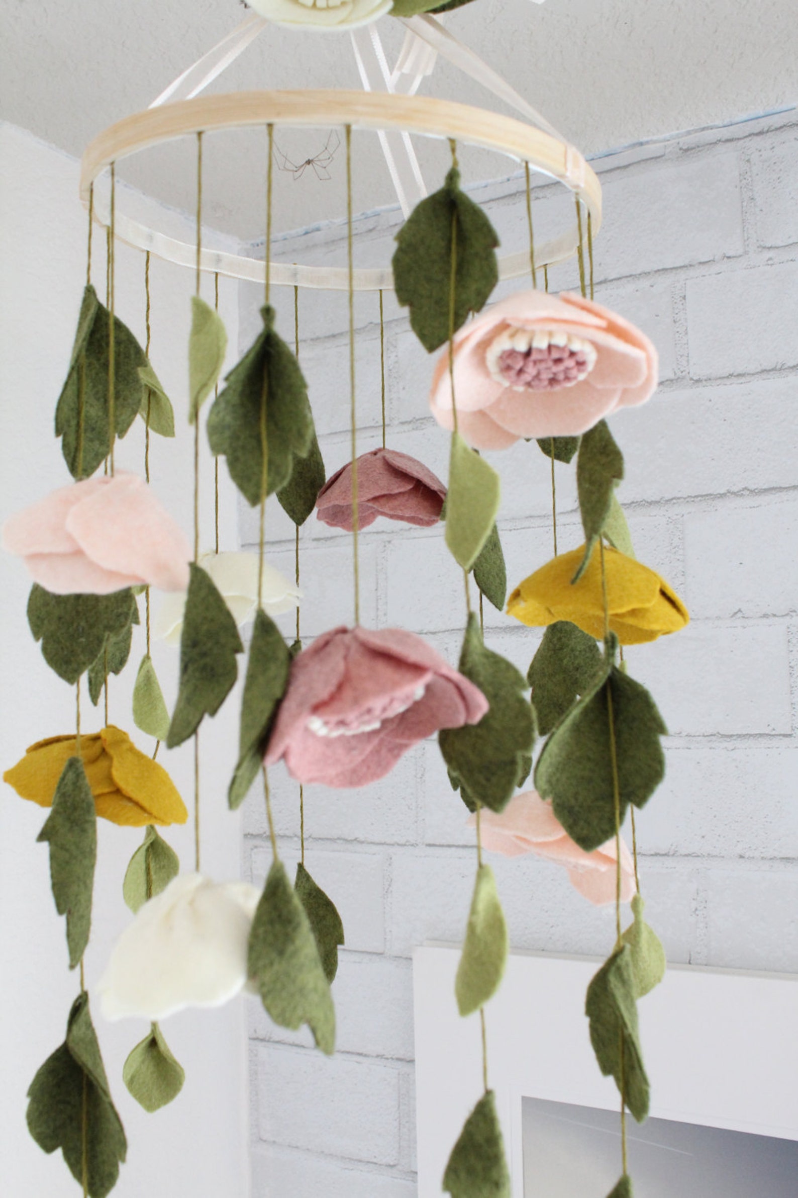 Coordinating Baby Girl Mobile & Monogram Letter Set Nursery | Etsy