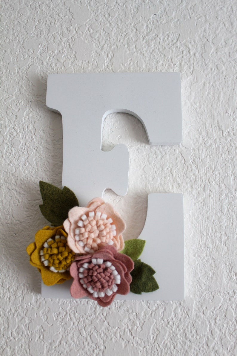 Coordinating Baby Girl Mobile & Monogram Letter Set Nursery | Etsy