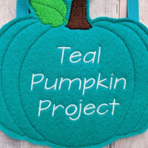 Teal Pumpkin Project R Door Sign Embroidered Acrylic Felt - Etsy
