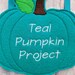 Teal Pumpkin Project R Door Sign Embroidered Acrylic Felt - Etsy