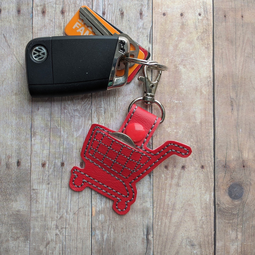 Quarter Keeper Key Chain, Shopping Cart Shape, Holds a Quarter ...