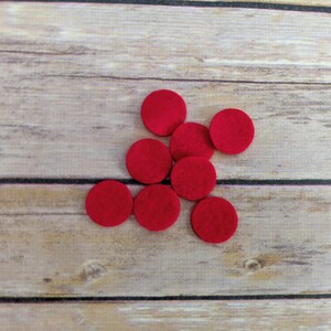 Red Acrylic Felt Sheets or Circles, High Quality, Made in USA, Red Felt ...