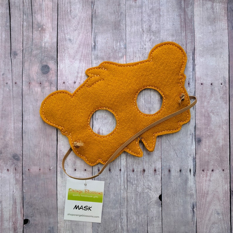 Saber Tooth Tiger Felt Mask in Choice of 2 Sizes Golden - Etsy