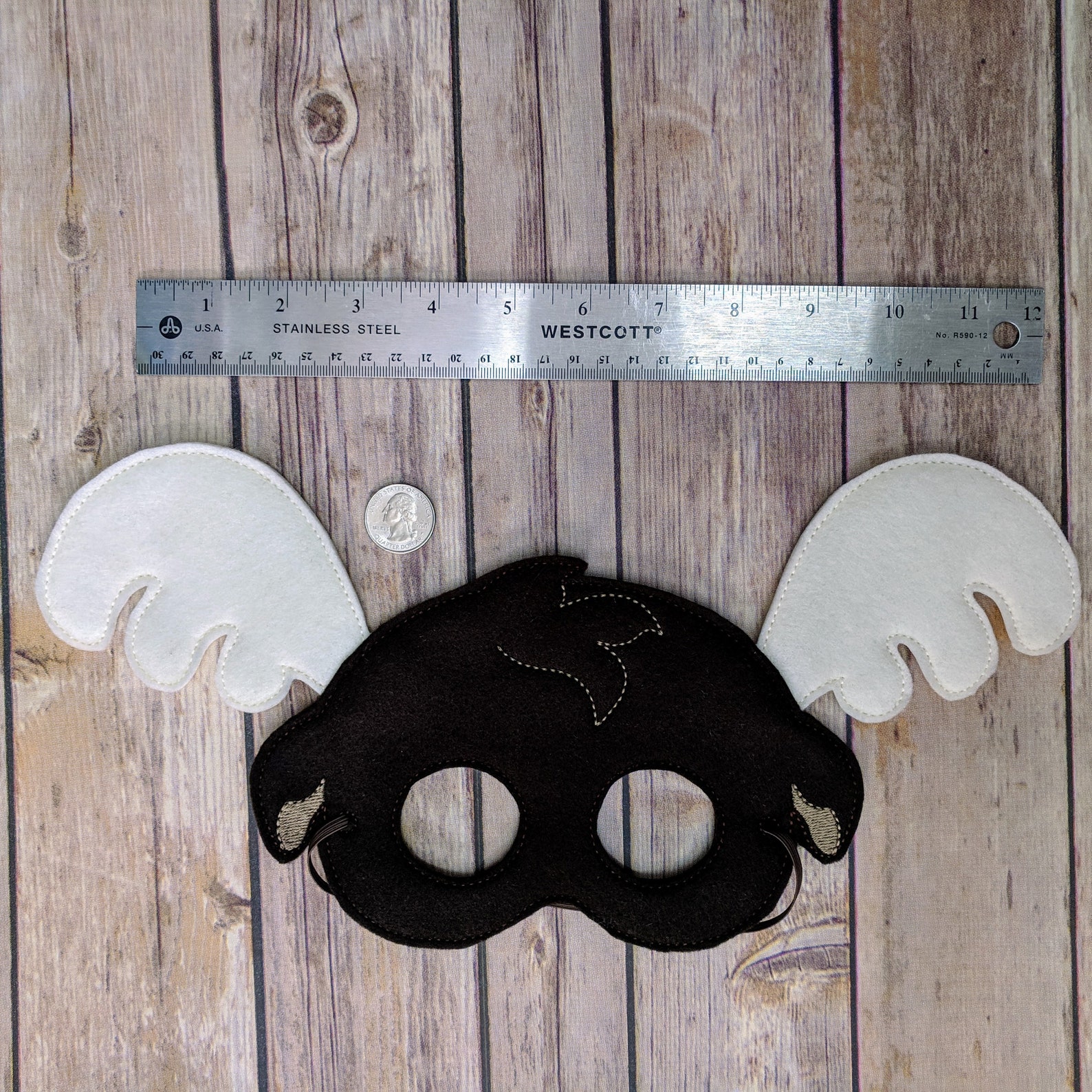Moose Felt Mask in Choice of 2 Sizes Brown and Cream Acrylic - Etsy