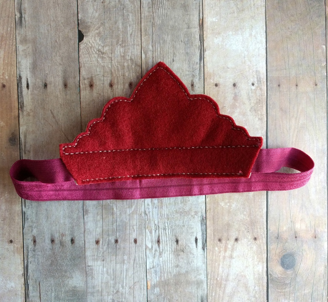 Crown Princess Headband Tiara in 2 Sizes Gold Embroidered - Etsy