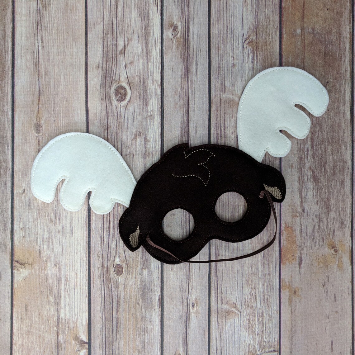 Moose Felt Mask in Choice of 2 Sizes Brown and Cream Acrylic - Etsy