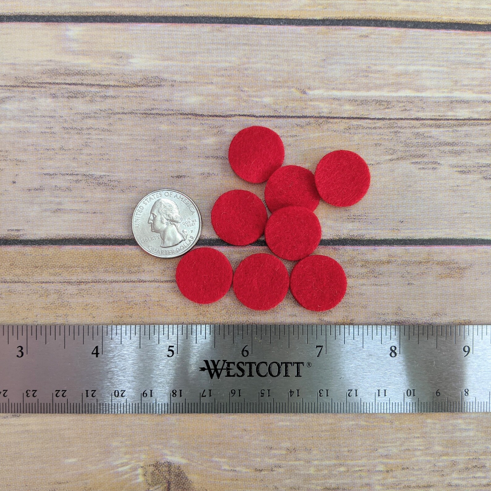 Red Acrylic Felt Sheets or Circles High Quality Made in USA - Etsy