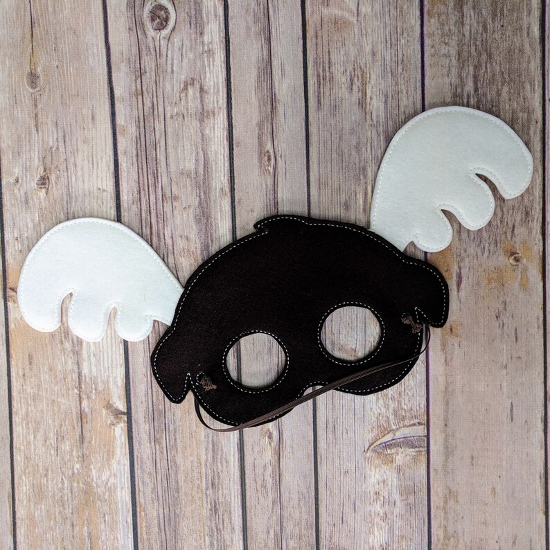 Moose Felt Mask in Choice of 2 Sizes Brown and Cream Acrylic | Etsy