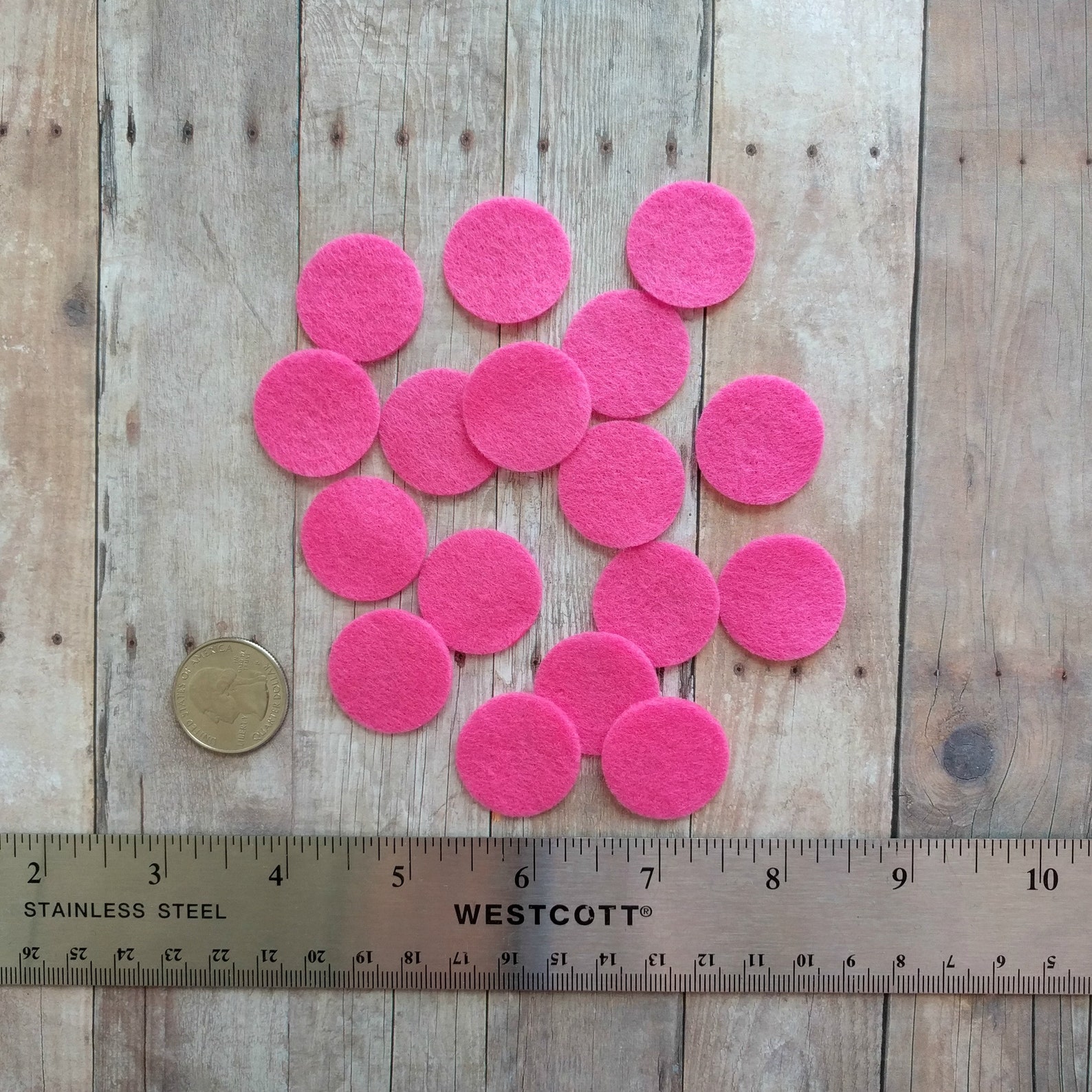 Hot Pink Acrylic Felt Sheets or Circles High Quality Made in | Etsy