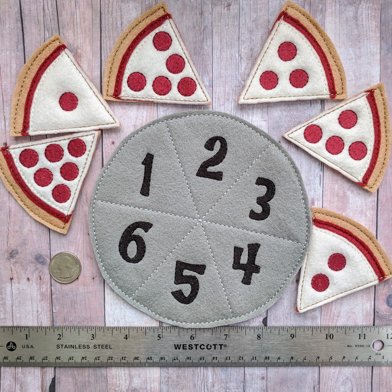 Pizza Number Matching Game Embroidered Acrylic Felt 6 pizza | Etsy Pizza Number Matching Game Embroidered Acrylic Felt 6 pizza | Etsy