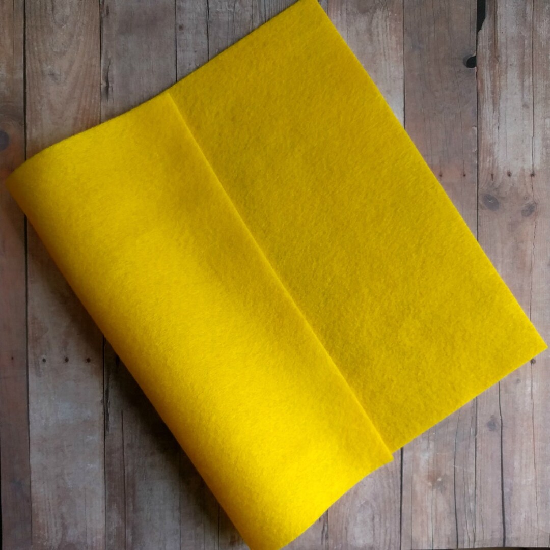 Yellow Acrylic Felt Sheets or Circles, High Quality, Made in USA ...