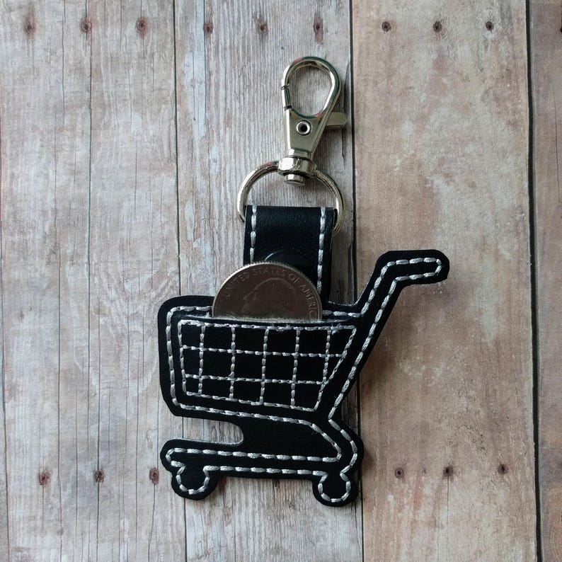 Quarter Keeper Key Chain Shopping Cart Shape Holds a - Etsy Canada