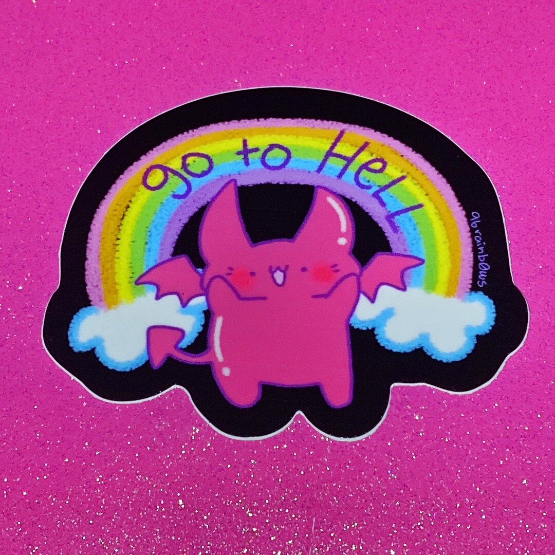 Go 2 Hell Vinyl Sticker - Etsy