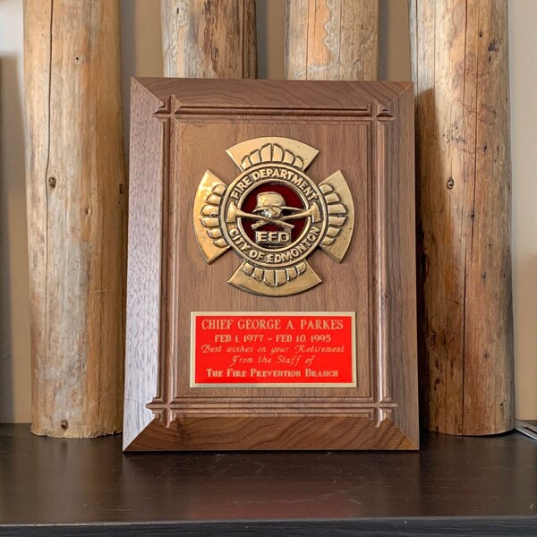 Firefighter Plaque - Etsy