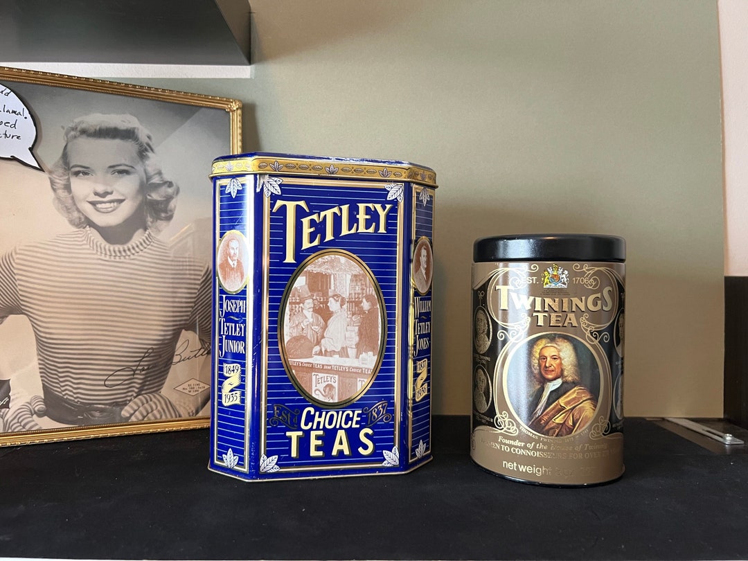Vintage Twinings & Tetley Tea Tins: Collectible Tea Caddies - Etsy