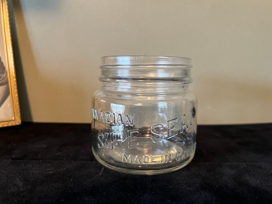 Vintage Canadian Sure Seal Canning Mason Jar - Short Pint - Retro ...
