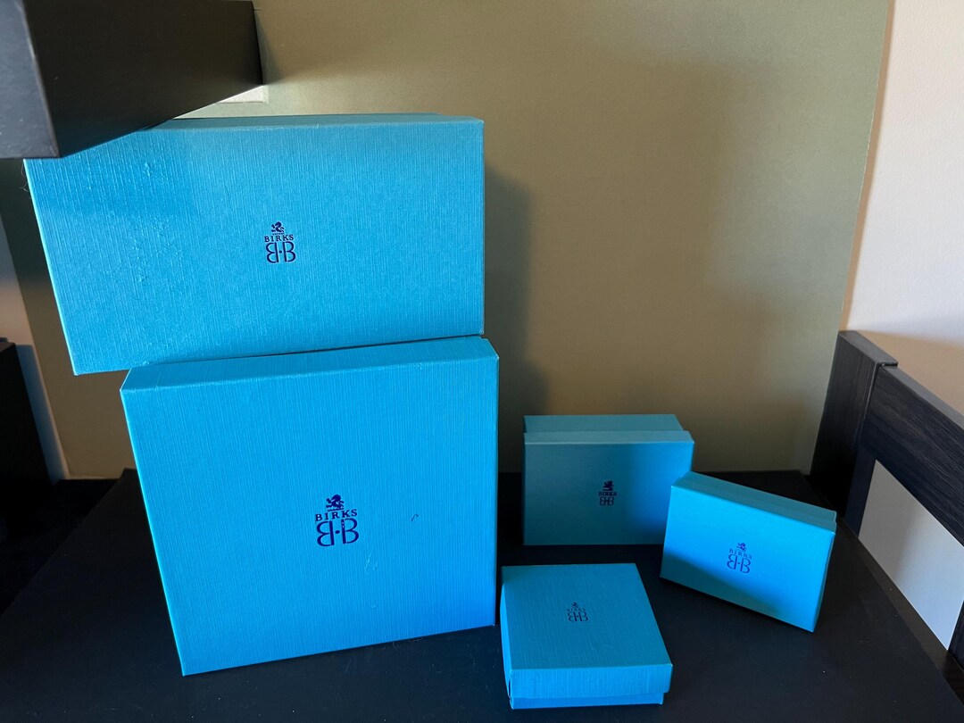 Vintage Blue Birks Boxes of All Shapes and Sizes - Etsy