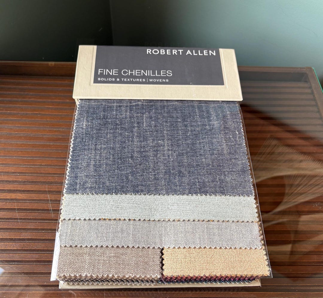 Chenille Fabric Sample Swatch Book - Robert Allen Fine Chenilles - Etsy
