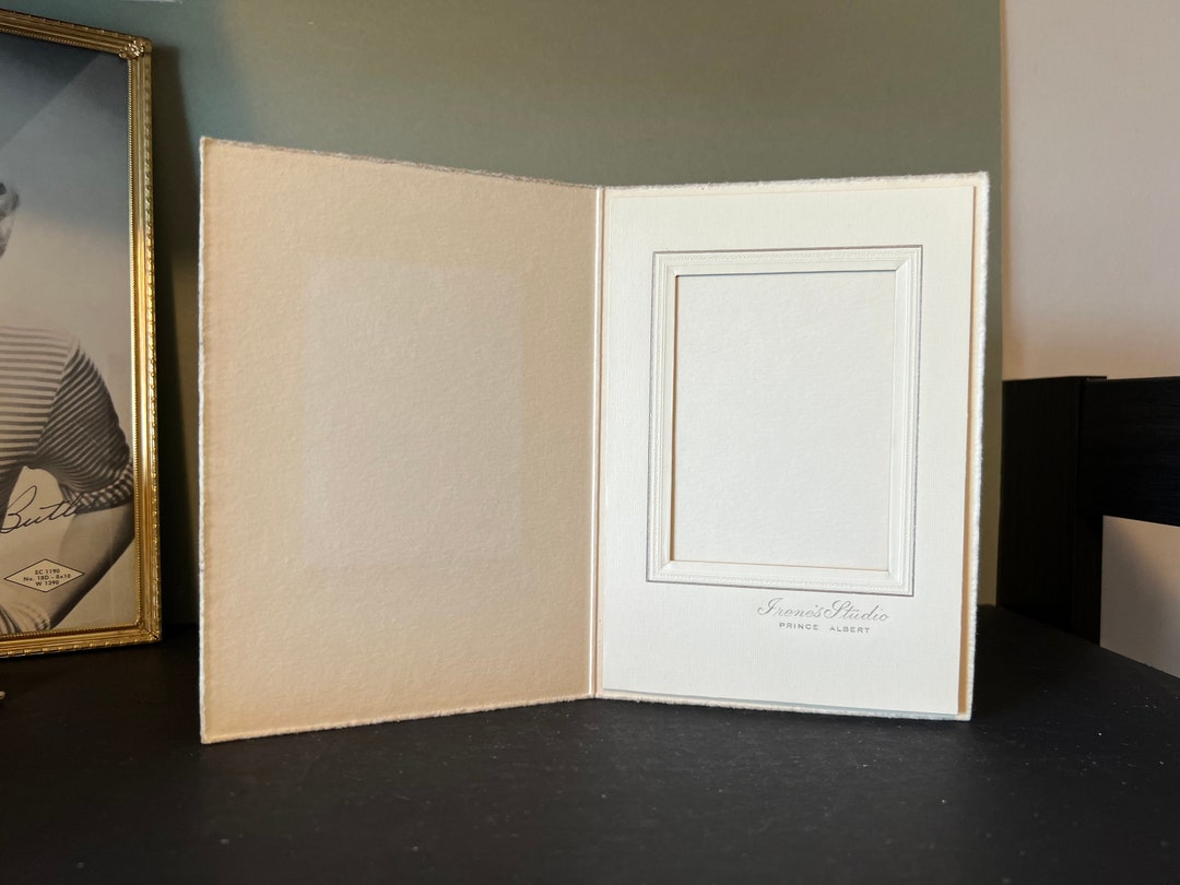 Vintage Cardboard Photo Studio Folder - Antique Paper Portrait Frame ...