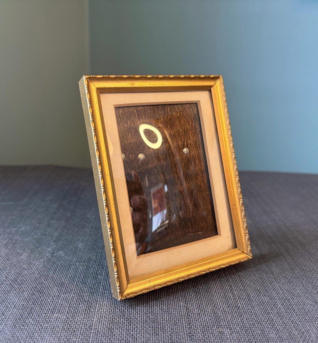 Vintage Convex Glass All Wood Picture Frame 4x3 - ARCO England - Etsy