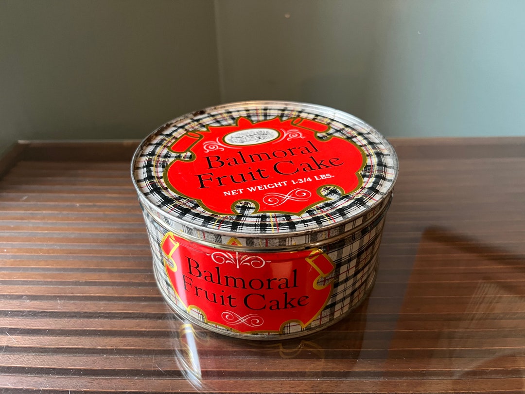 Vintage Balmoral Fruit Cake Tin Plaid - Round Plaid Metal Tin - Etsy
