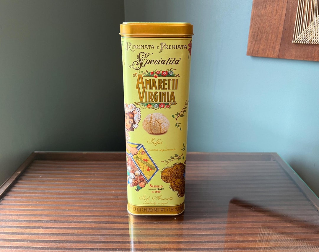 Amaretti Italia Virginia Biscuittin - Collectible Biscuit Tin Light ...
