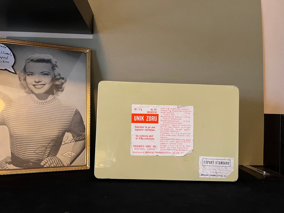 Vintage Unik Zoru Maruishi Pharmaceutical Tin - X-ray Collectible ...