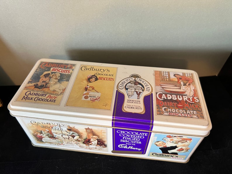 Vintage Cadbury Chocolate Fingers Tin Collectible Candy Chocolate Tin ...