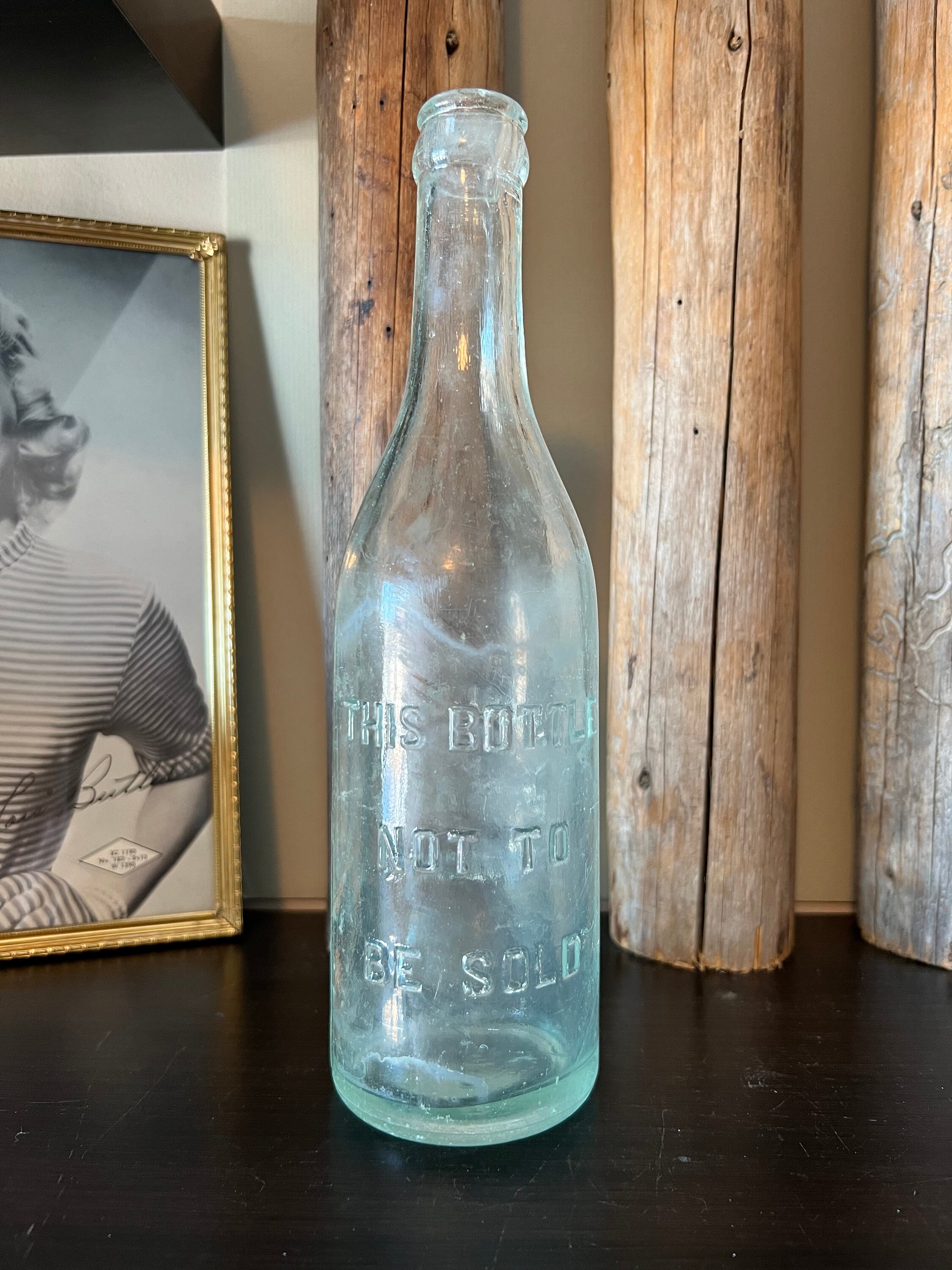 Vintage Clear Glass This Bottle Not to Be Sold Independent Brewing ...