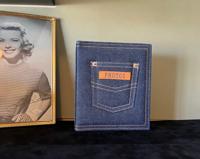 Vintage Jeans Themed Photo Album With Denim Covers - Photography ...