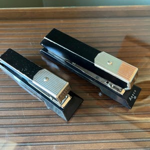 Vintage Chrome & Black Apsco Stapler - Swedish Office Decor - Etsy