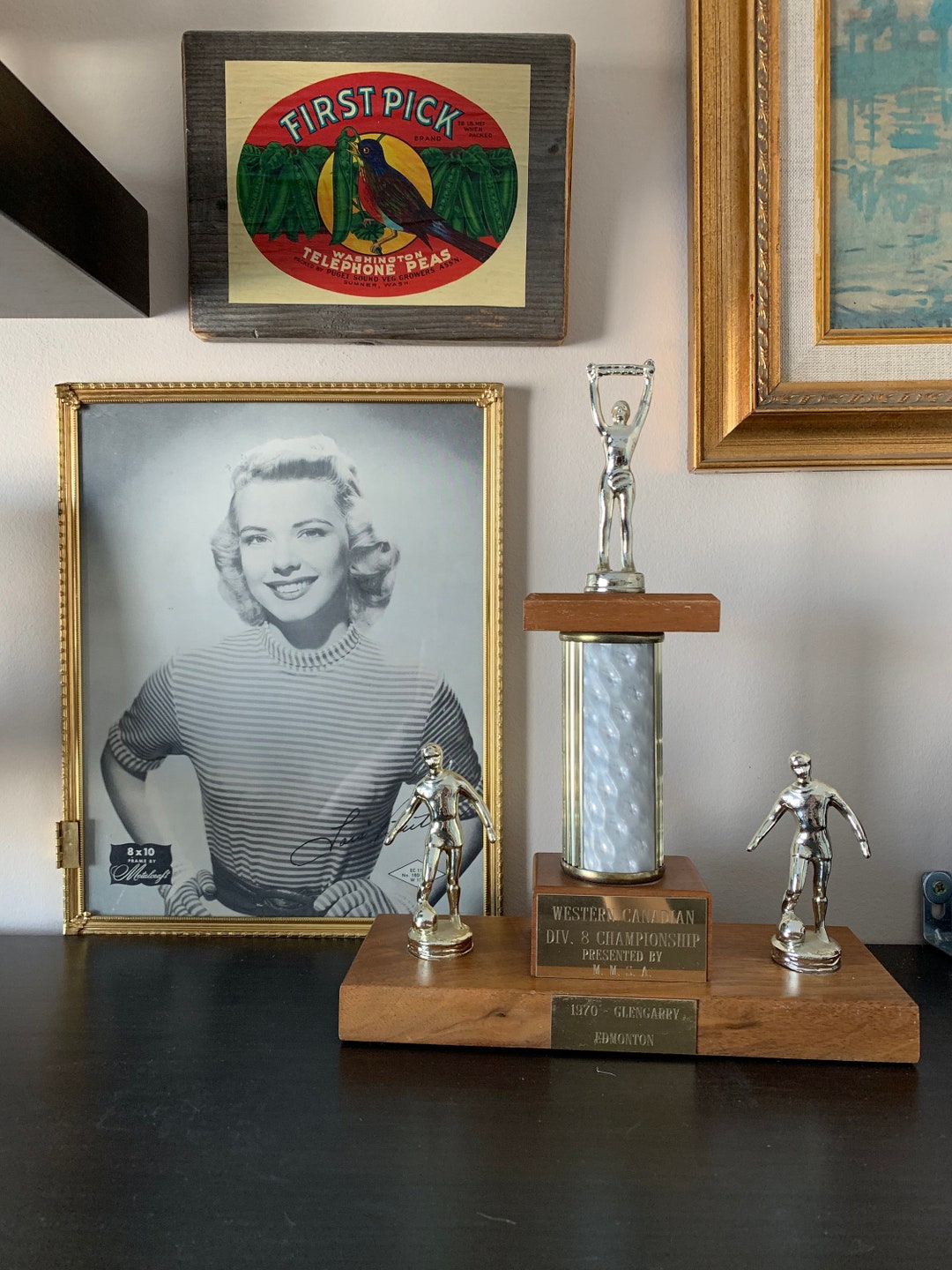 Vintage 1970s Soccer Trophy Western Canadian Championship Retro Sports ...