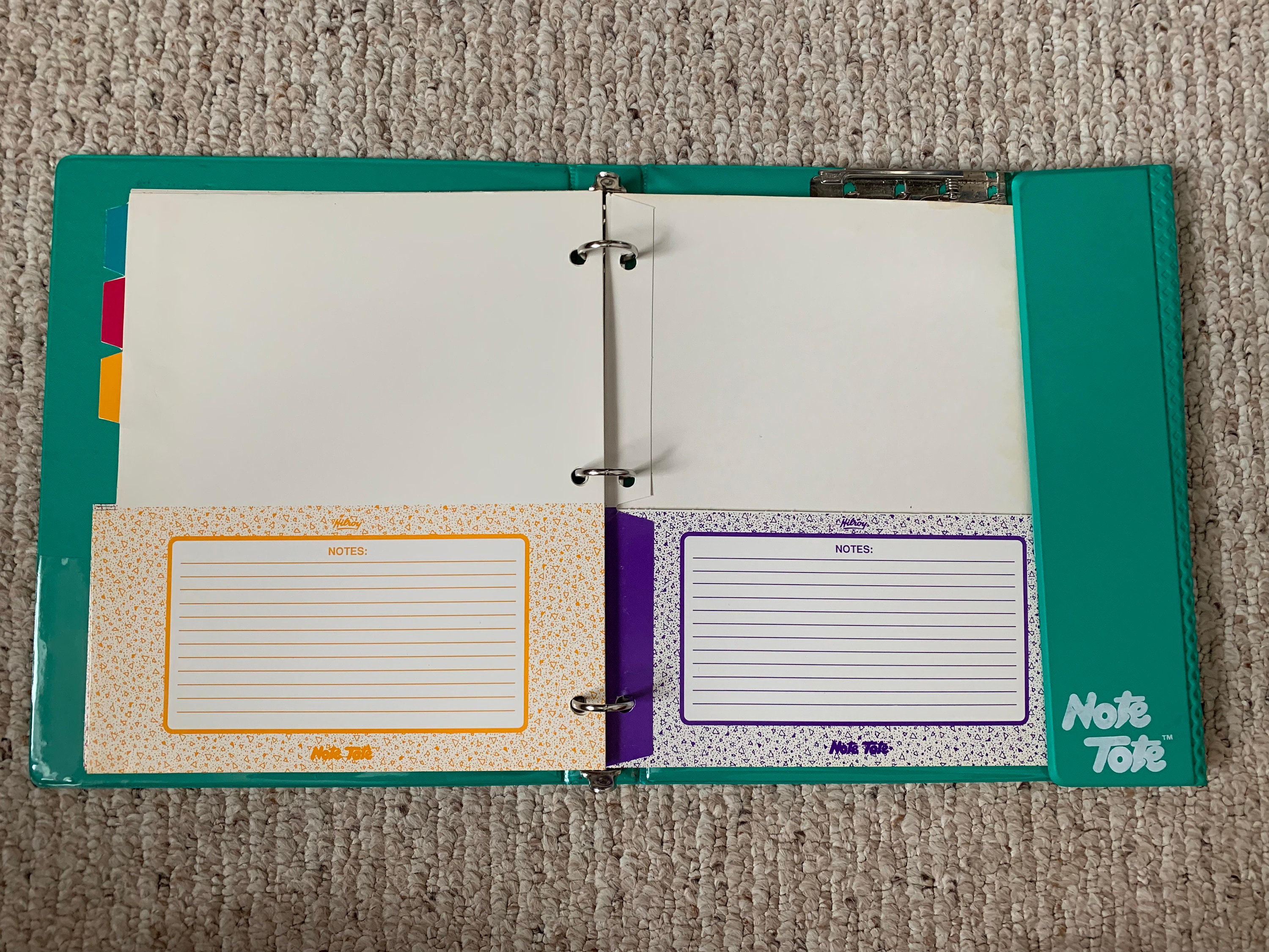 Vintage 1990's Note Tote Binder Trapper Keeper Retro School Supplies - Etsy