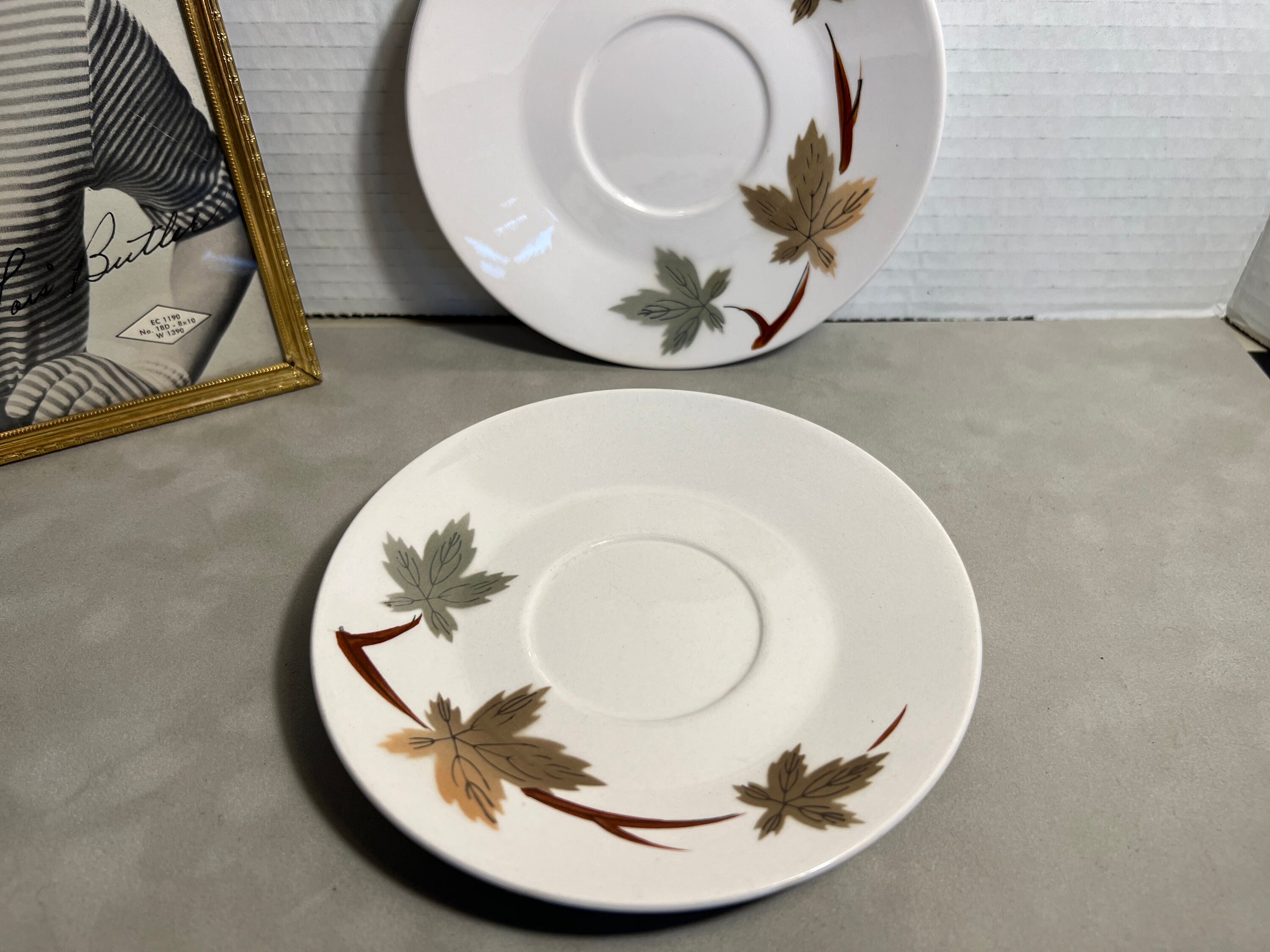 Vintage Primastone Ironstone Autumn Leaves 6" Plate - Retro MCM ...