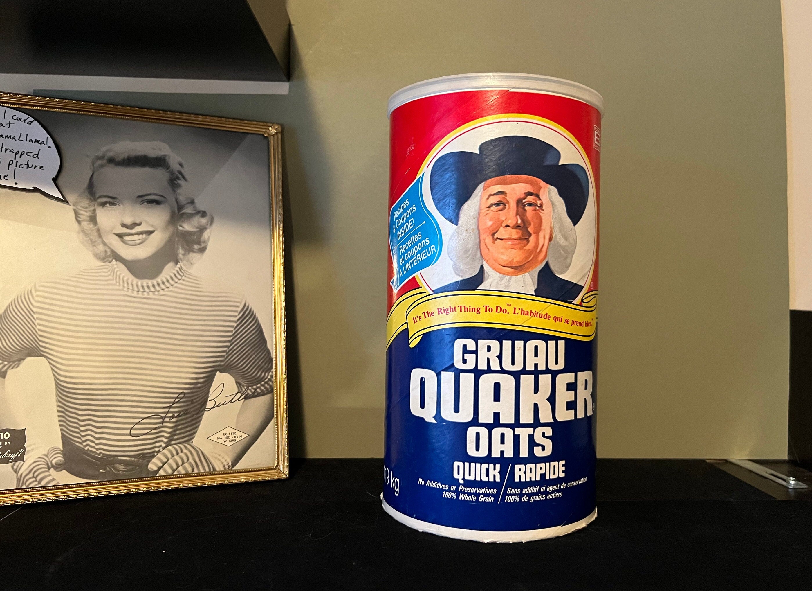 Vintage Quaker Oats Container Can Cardboard - Etsy