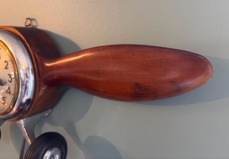 Vintage 1940's Airplane Propeller Clock - Mastercrafters, Sessions Art ...