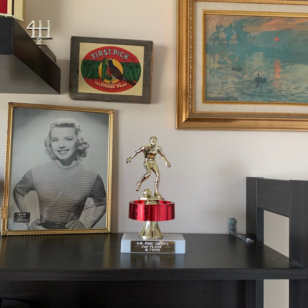 Vintage Soccer Trophy - N.W. Zone Smurfs - Retro Sports Den Gameroom ...