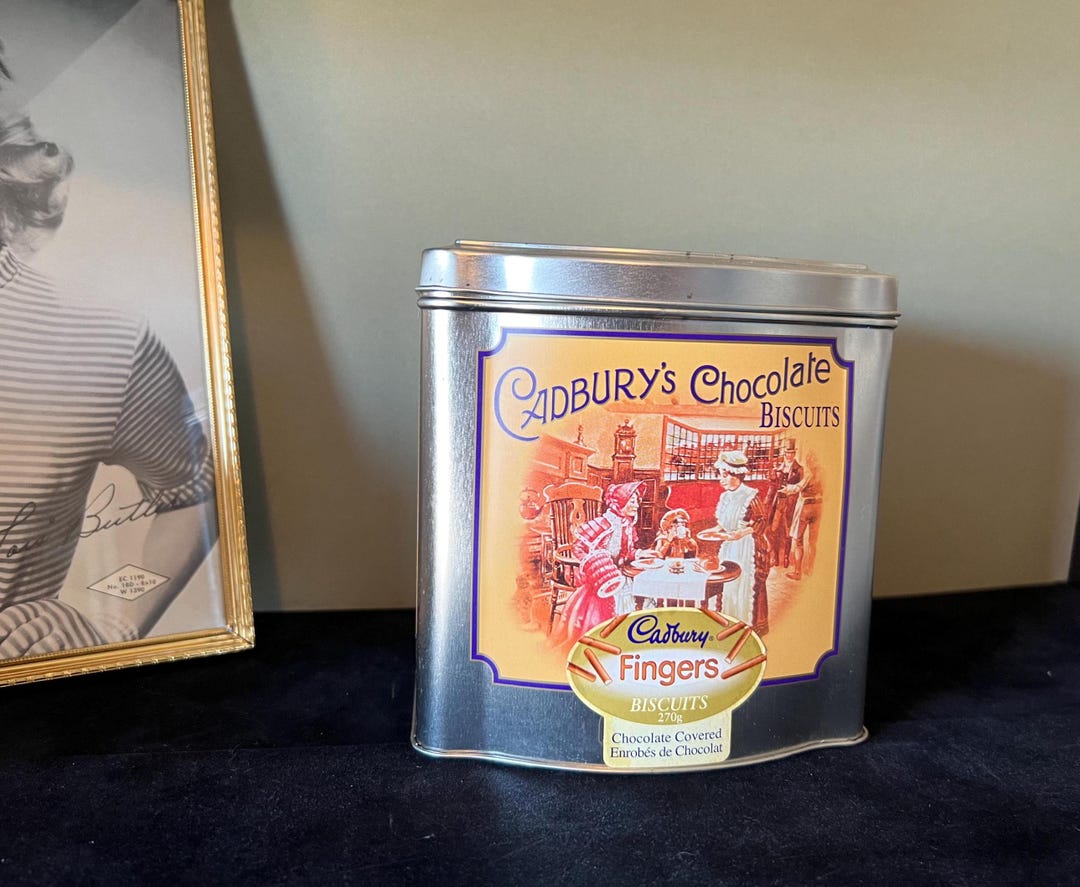 Vintage Cadbury Chocolate Biscuits Tin - Collectible Candy Chocolate ...