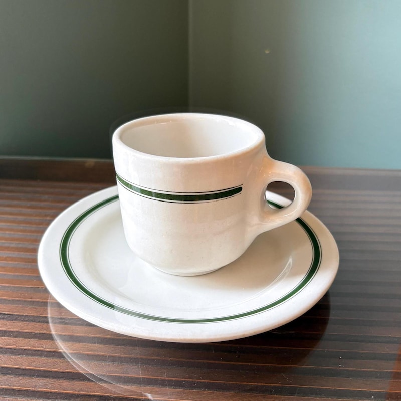 Diner Cup and Saucer - Etsy